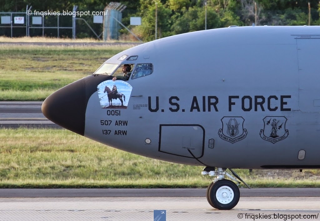 Far North Queensland Skies: USAF KC-135 Stratotanker 58-0051 departs
