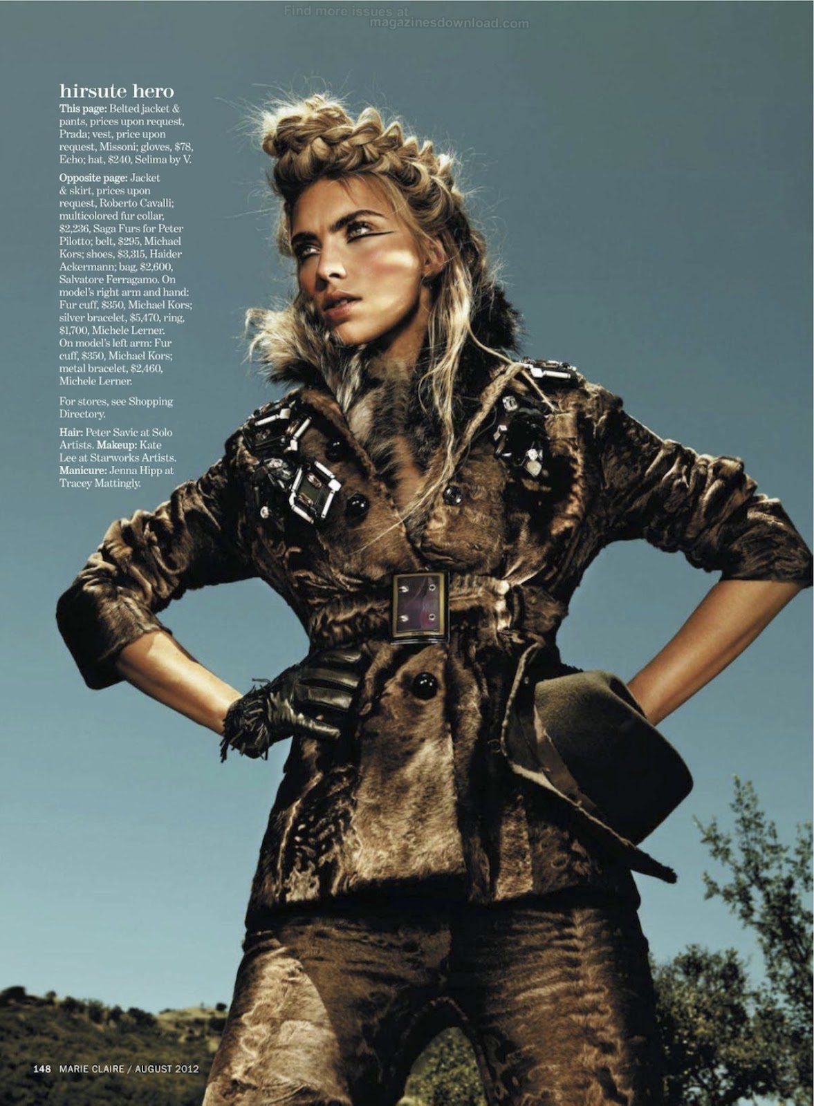 into the wild: emily senko by rennio maifredi for us marie claire ...