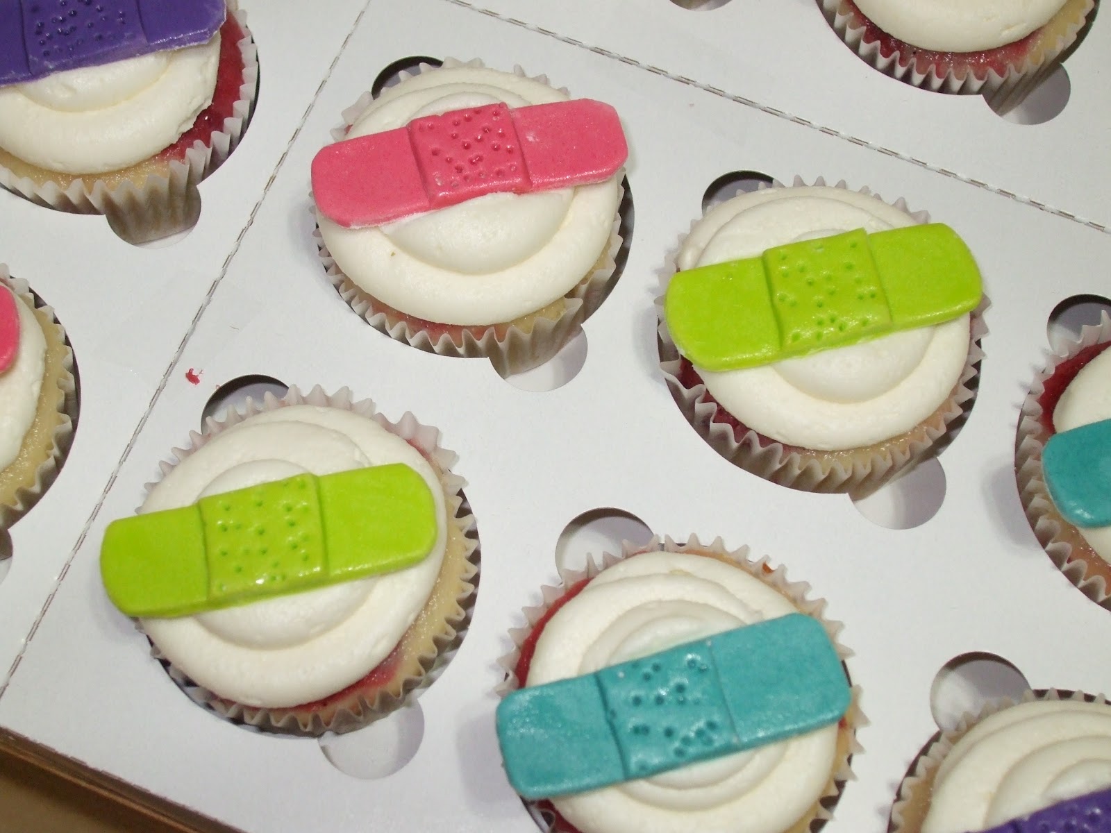 Cakes by Paula: "Band-Aid" Cupcakes