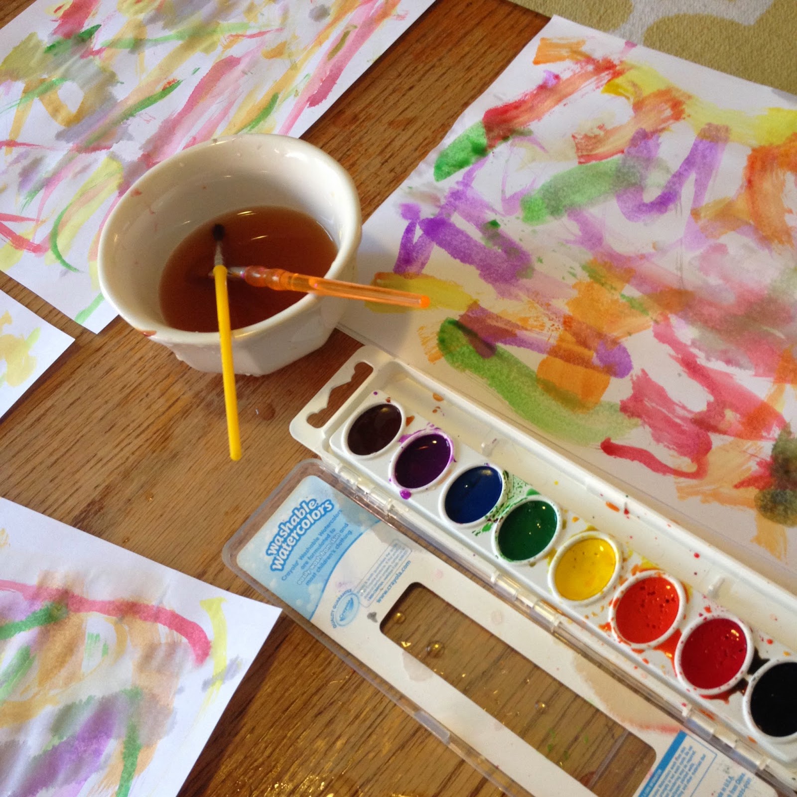 Polka-Dotty Place: Toddler Time: Watercolors