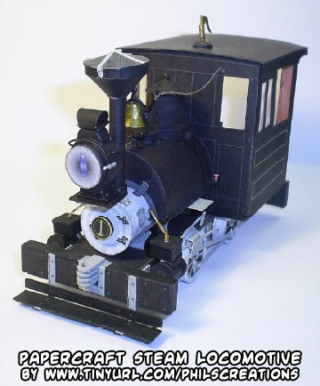 Ninjatoes' papercraft weblog: Papercraft 1887 Porter steam locomotive!