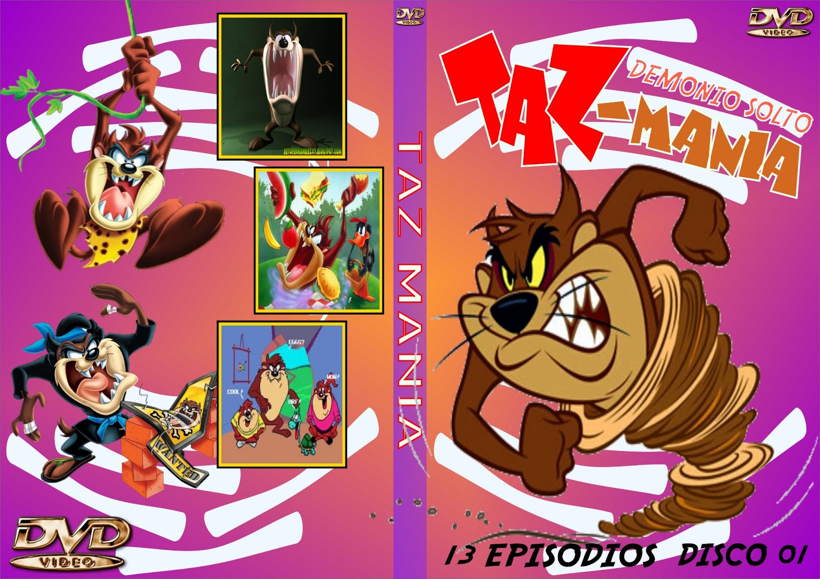 Raiando capas: TAZ MANIA DISCO 01