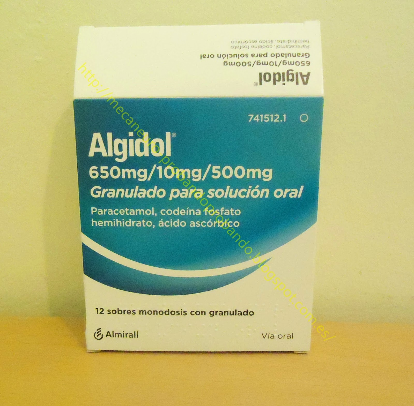 Probando, probando...: ALGIDOL - Mi aliado contra el dolor y la fiebre ...