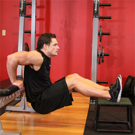 Ventre plat: Musculation : le dips sur chaise
