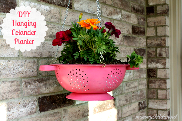 How to Make a DIY Hanging Colander Planter — Mommy's Kitchen