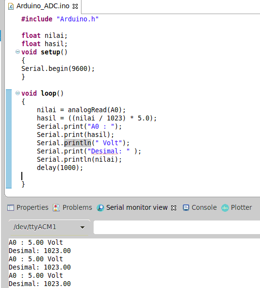 Adc Arduino Uno