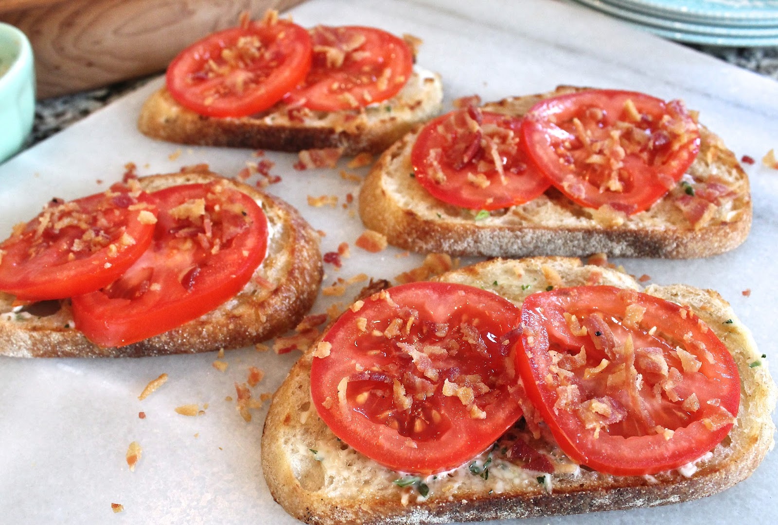 Hey, Mom! What's For Dinner?: Open-Faced Tomato Sandwiches with Garlic ...