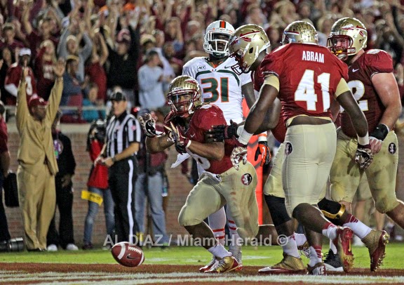 AL DIAZ PHOTO: FSU Dukes It Out Defeating UM 41-14