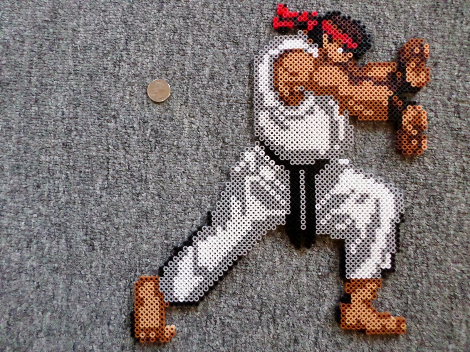 Long Black Fingers : More Street Fighters Perler Beads