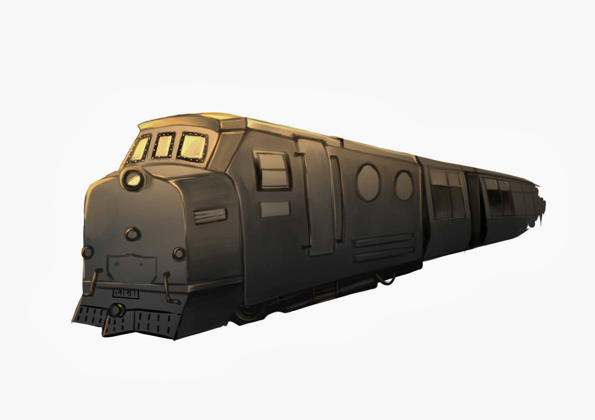 Simfoni: train station and train concept art