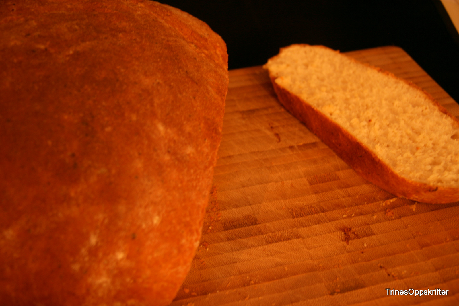 Trines Oppskrifter: Brød med kokt ris og hytteost