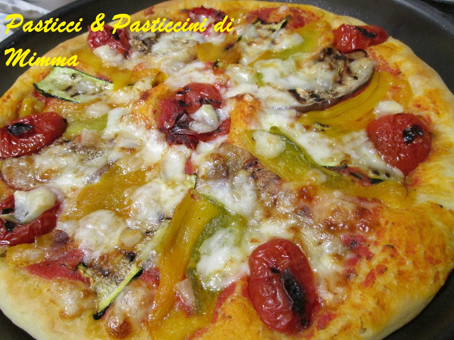 PIZZA CON VERDURE GRIGLIATE - Le Ricette dello Chef