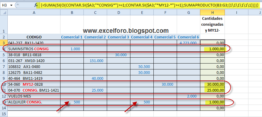 Matriz de constantes en Excel. | EXCEL FORO: EJERCICIOS, EJEMPLOS ...