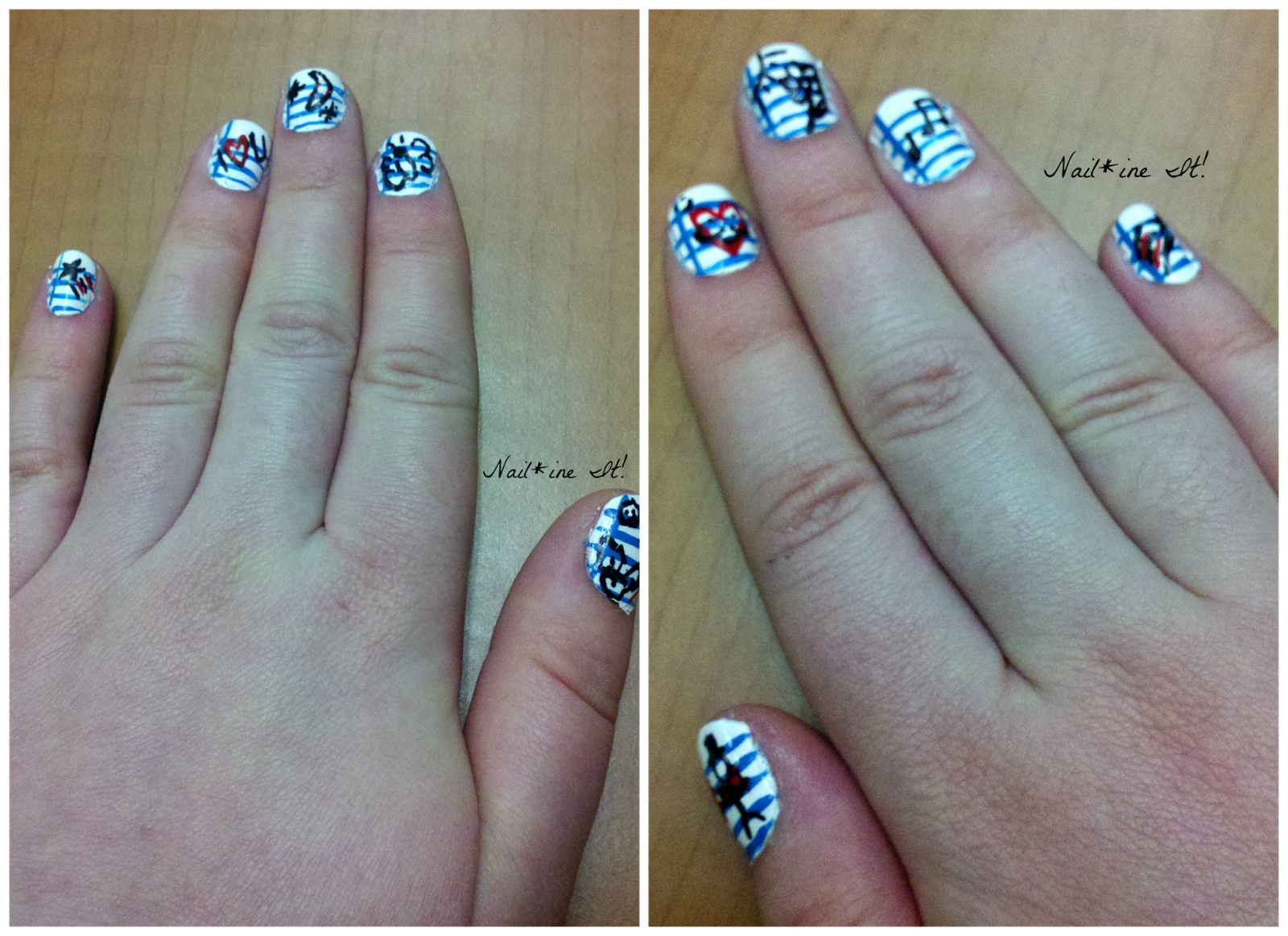 Nail*ine It!: 31DC2013 : Striped Notebook Nails