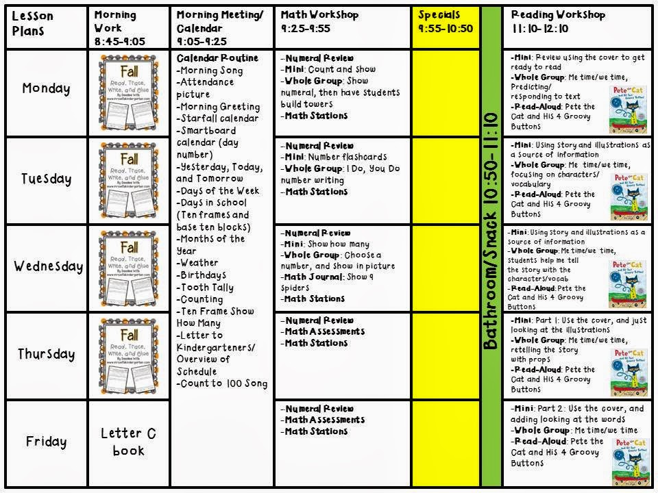 The Fabulous First Grade: Peek at my Week! 10/14 and Giveaway!