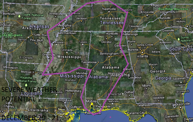 Specific Forecasting: SEVERE WEATHER POTENTIAL DIXIE ALLEY