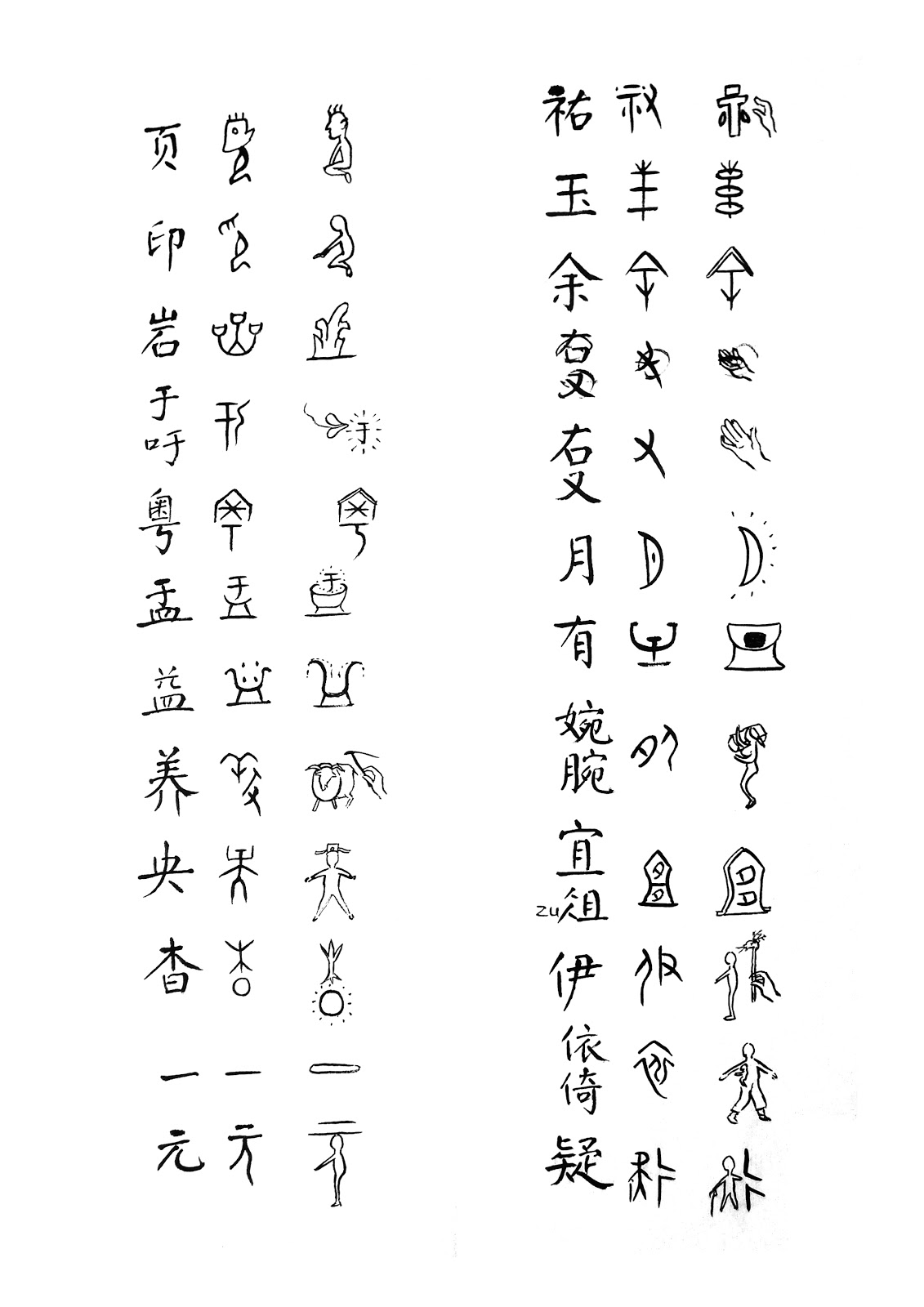 Decoding Chinese -- Jiaguwen 解码中文-甲骨文 中国乐山汪岚: Jia Gu Wen Handwriting ...
