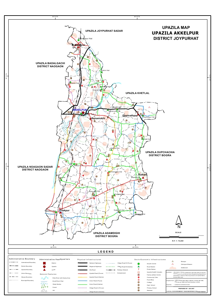 Mouza & Land Use Maps of Akkelpur Upazila, Joypurhat, Bangladesh ...
