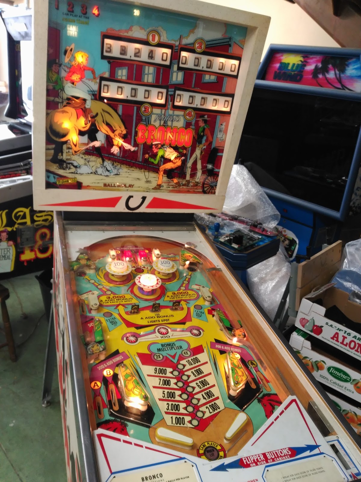 Original Pinball: Bronco (Gottlieb 1977)