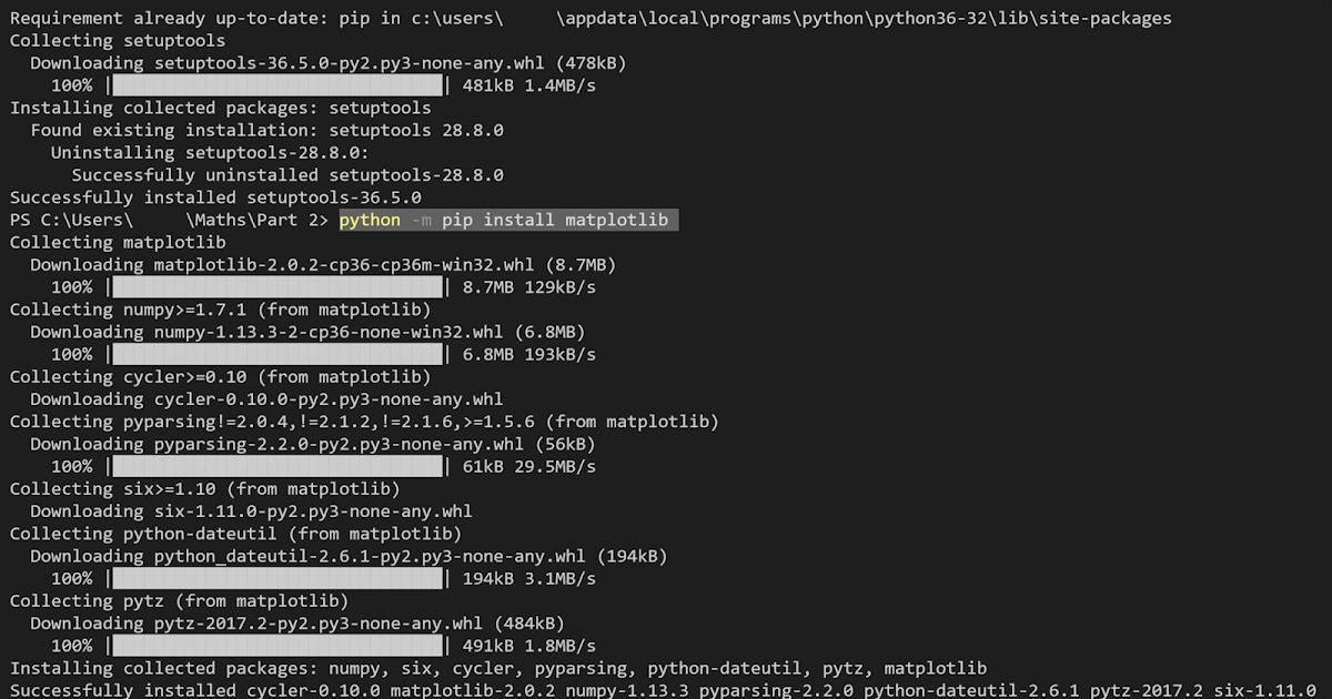pyplot-python-install