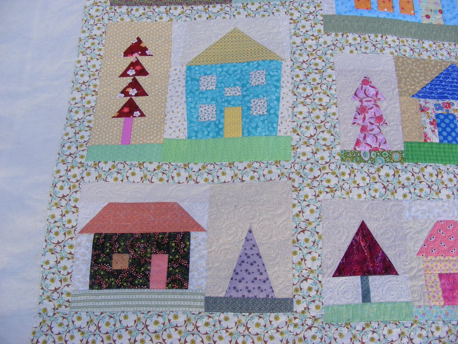 TIA CURTIS QUILTS: LauraJ's Village Quilt