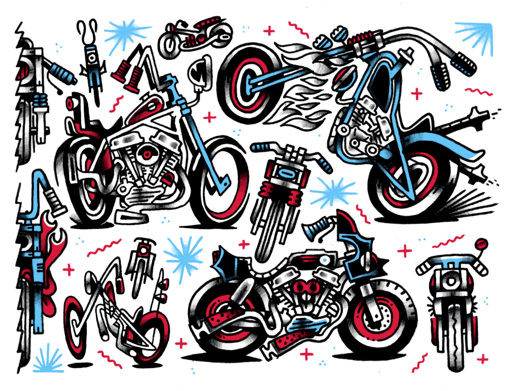 Chopper Style Tattoos