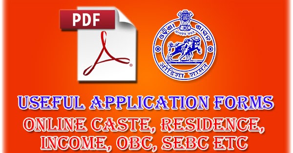 Download Application Forms For Caste, Income, Residence, OBC, SEBC ...