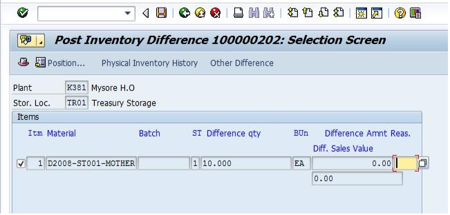 Solution for Inventory mismatch of SAP stock and physical stock