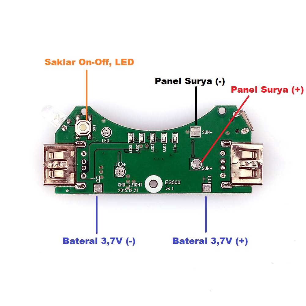 Solar Panel Untuk Merakit Tas Power Bank Tenaga Surya | HotSpot Murah