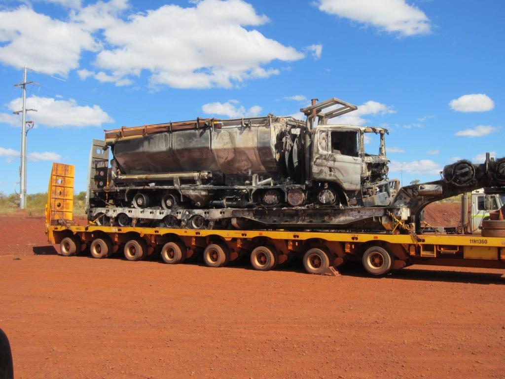 Mining Mayhem: Burnt Bomb Truck