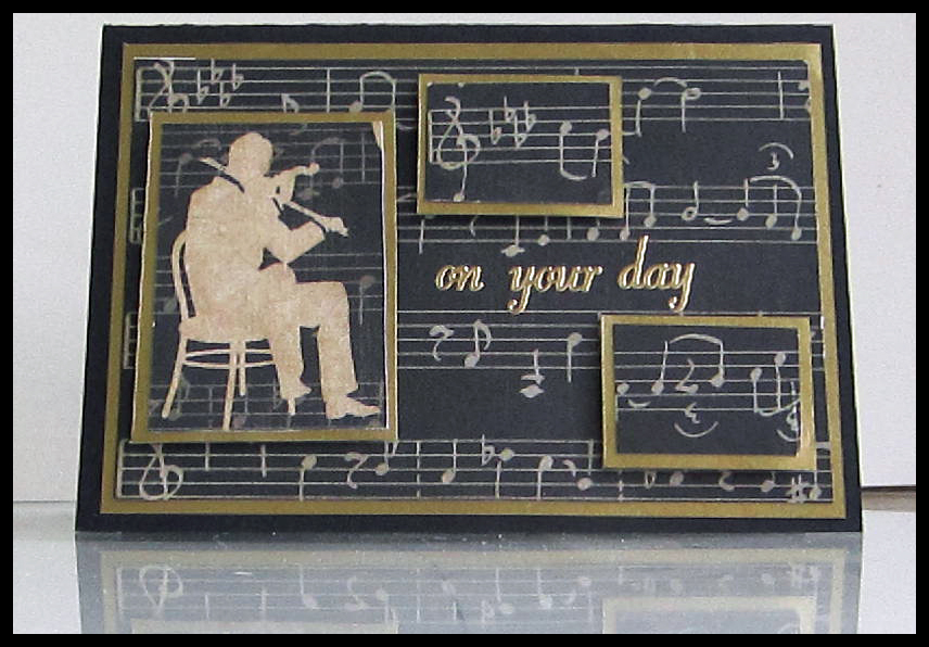 HAND MADE CARDS........ Ideas and Inspiration: MUSIC THEMED CARD