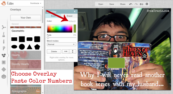 From Tracie: How To Use Overlays To Highlight Your Text On Pictures In ...