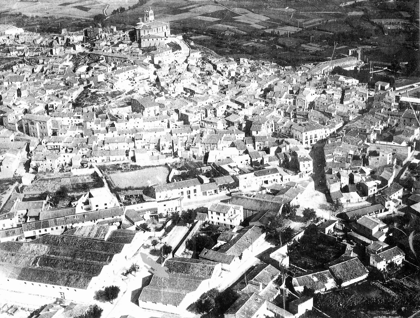 Centro de Estudios Borjanos: Antigua vista aérea de Magallón