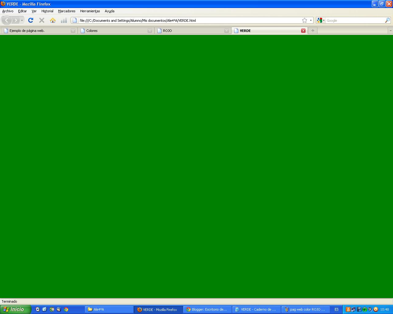 Informática 4º: Colores en páginas web.