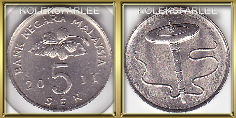Koleksi Matawang Dan Syiling Arlee: 5 SEN SYILING MALAYSIA