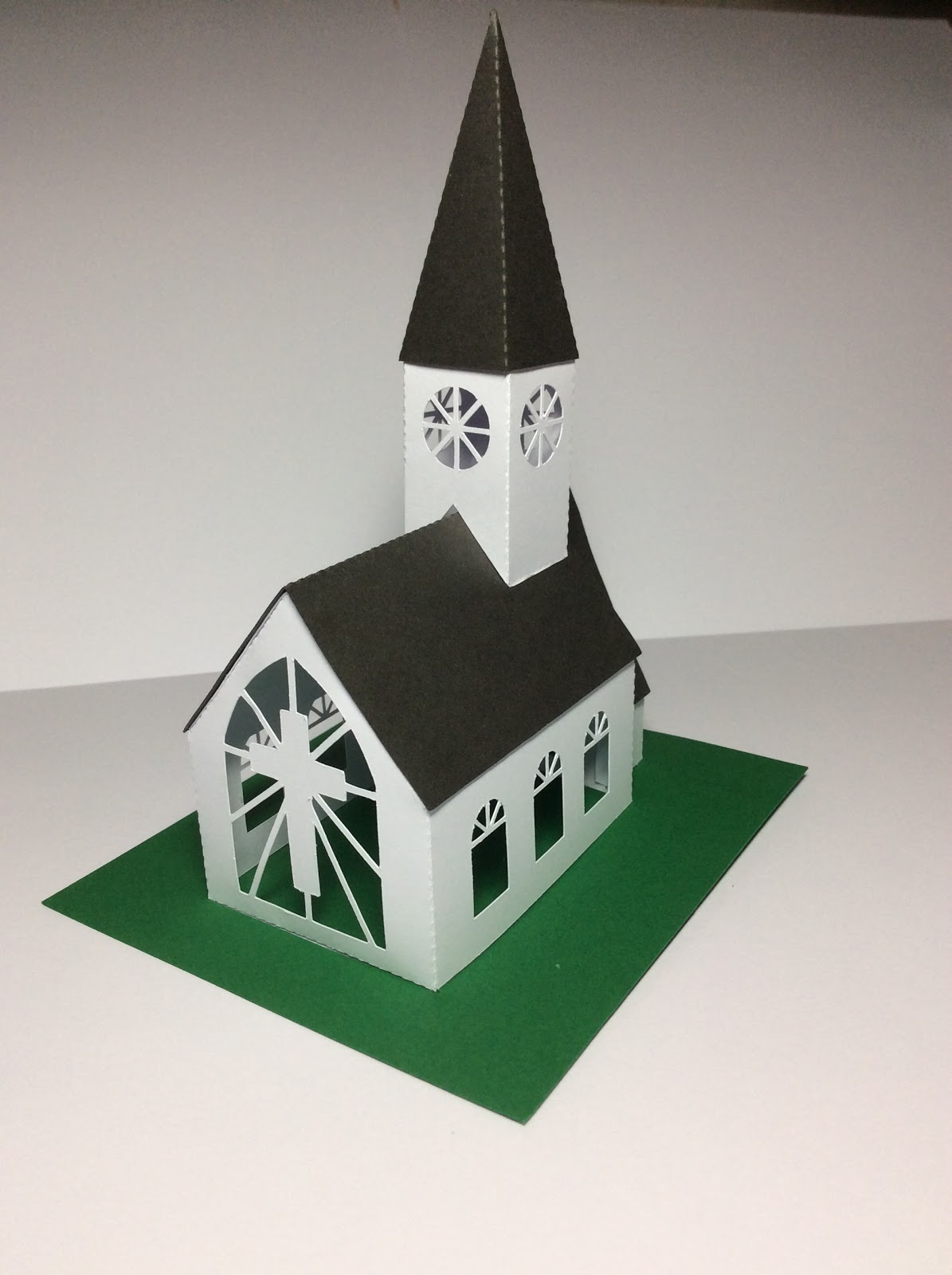 Papercrafts and other fun things: Miniature House #9 - Church with a ...