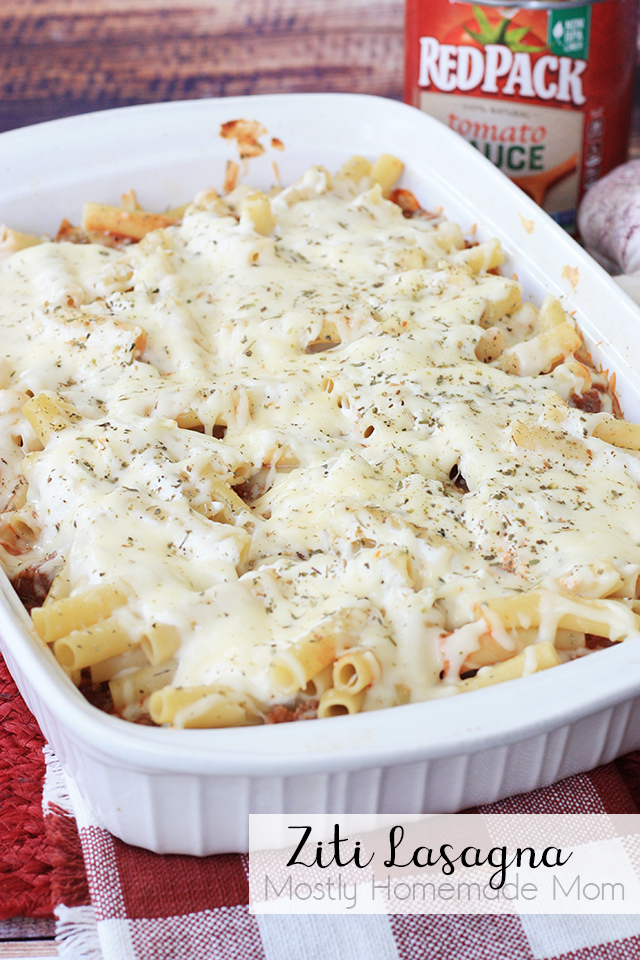 Ziti Lasagna | Mostly Homemade Mom | Bloglovin’