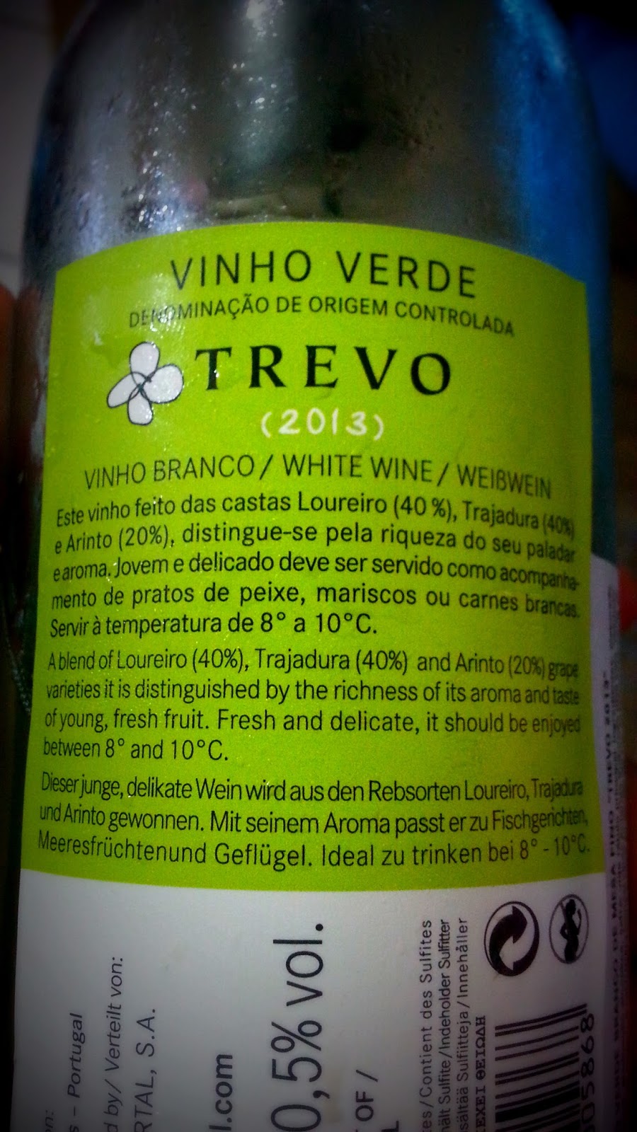 Sabor de Tabaco: Vinho Verde Trevo