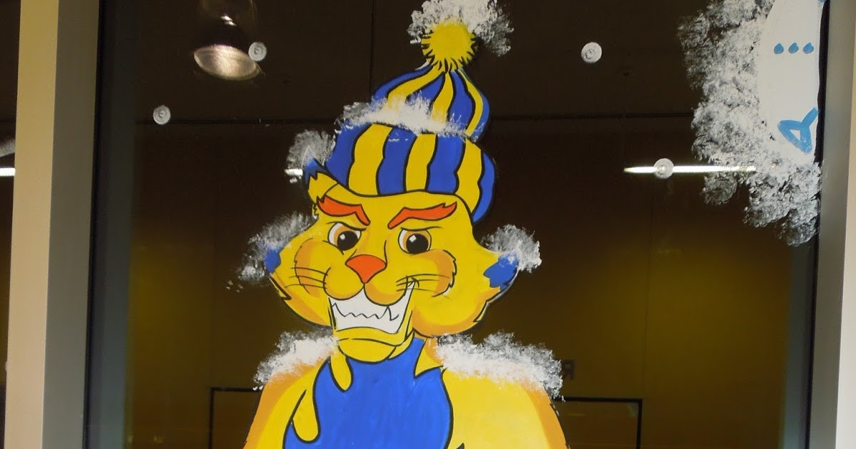 Window Painting for Holidays and Special Events: CNM's Mascot, Sol the ...