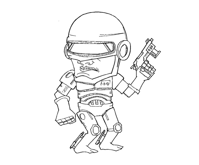 Robocop Coloring Pages Coloring Pages