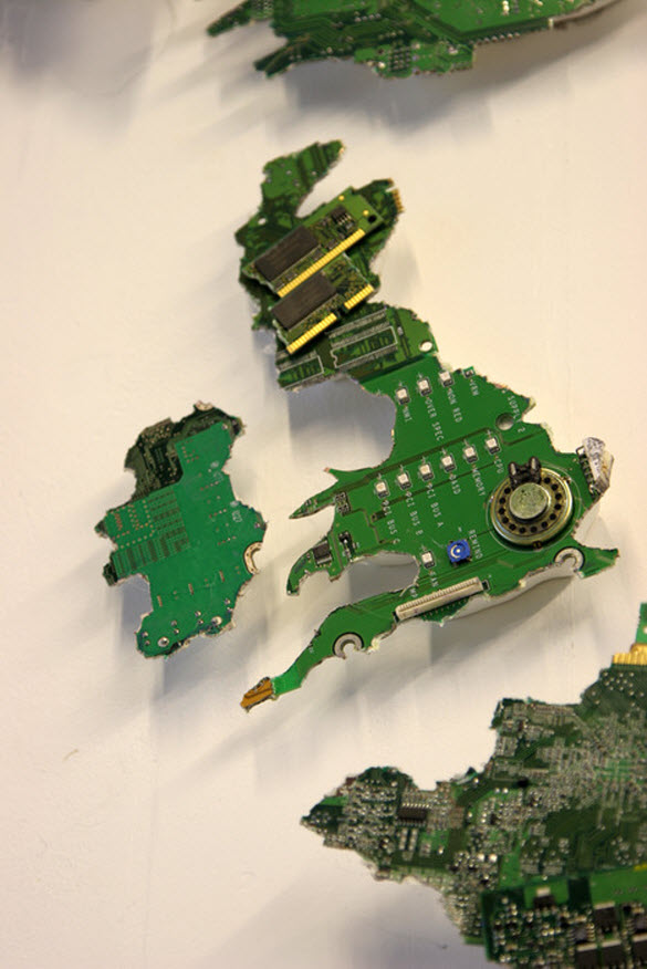 Amazing Map Art by Susan Stockwell from England