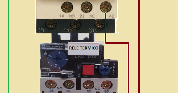 Esquemas eléctricos: como conectar un contactor trifasico a un rele termico