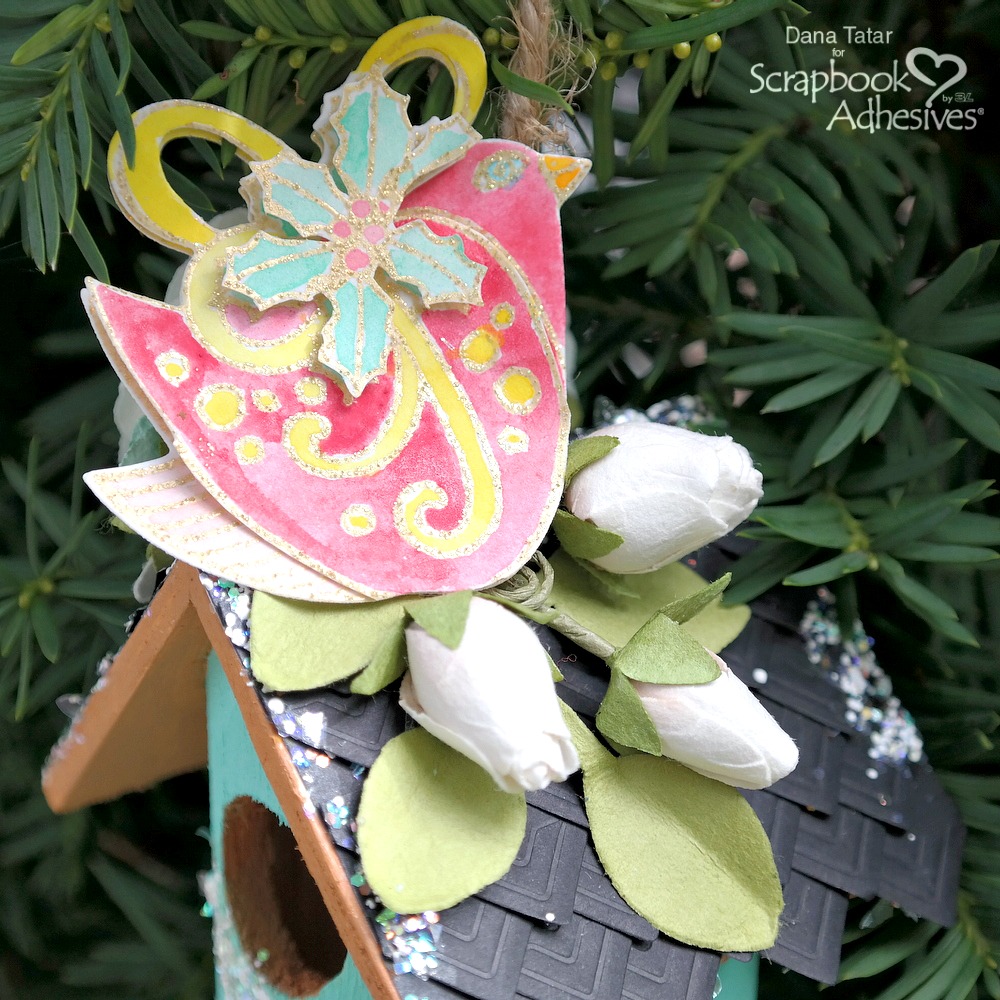 Bird House Christmas Ornament - Scrapbook Adhesives by 3L + Stampendous ...