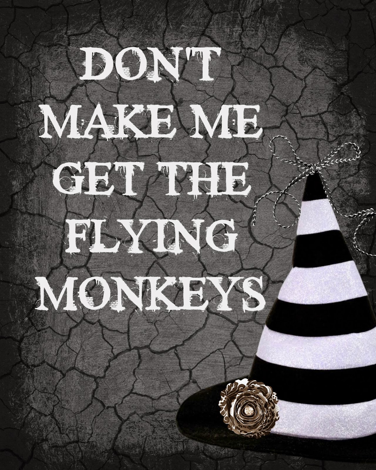 The Answer Is Chocolate: Halloween: Flying Monkeys Printable