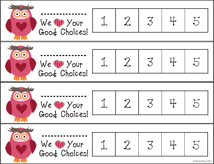 Classroom Freebies Too: A Sweet Freebie - Differentiated Behavior Cards ...
