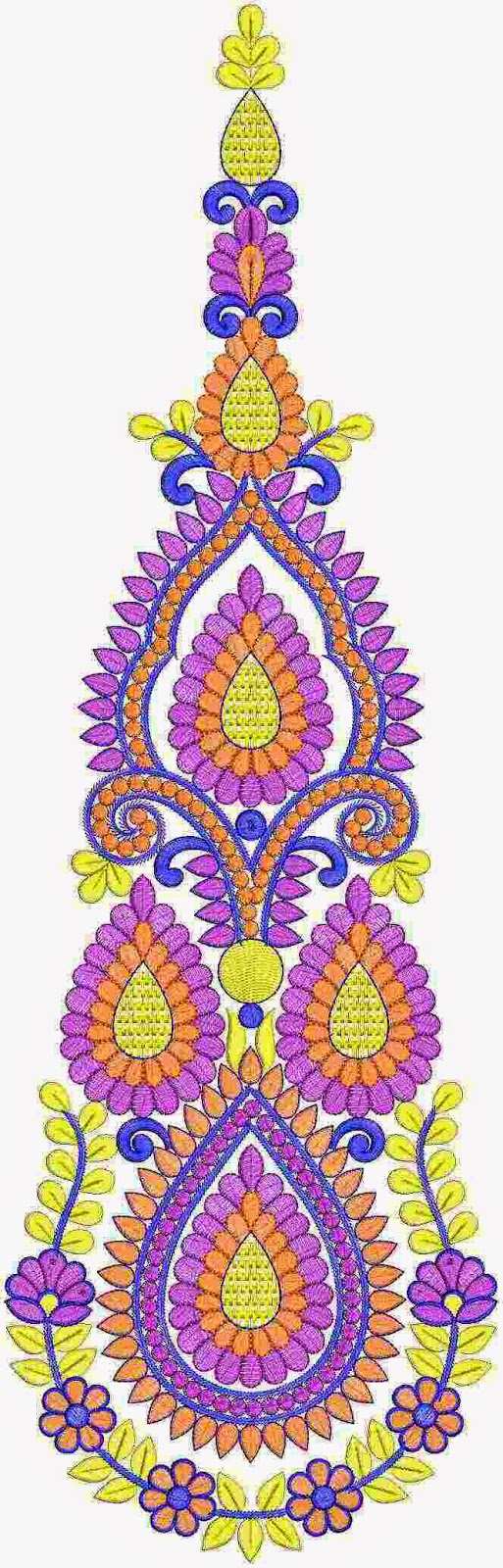 EmbDesignTube: Fashion Popular Kali Patch Designs For Heavy Dresses