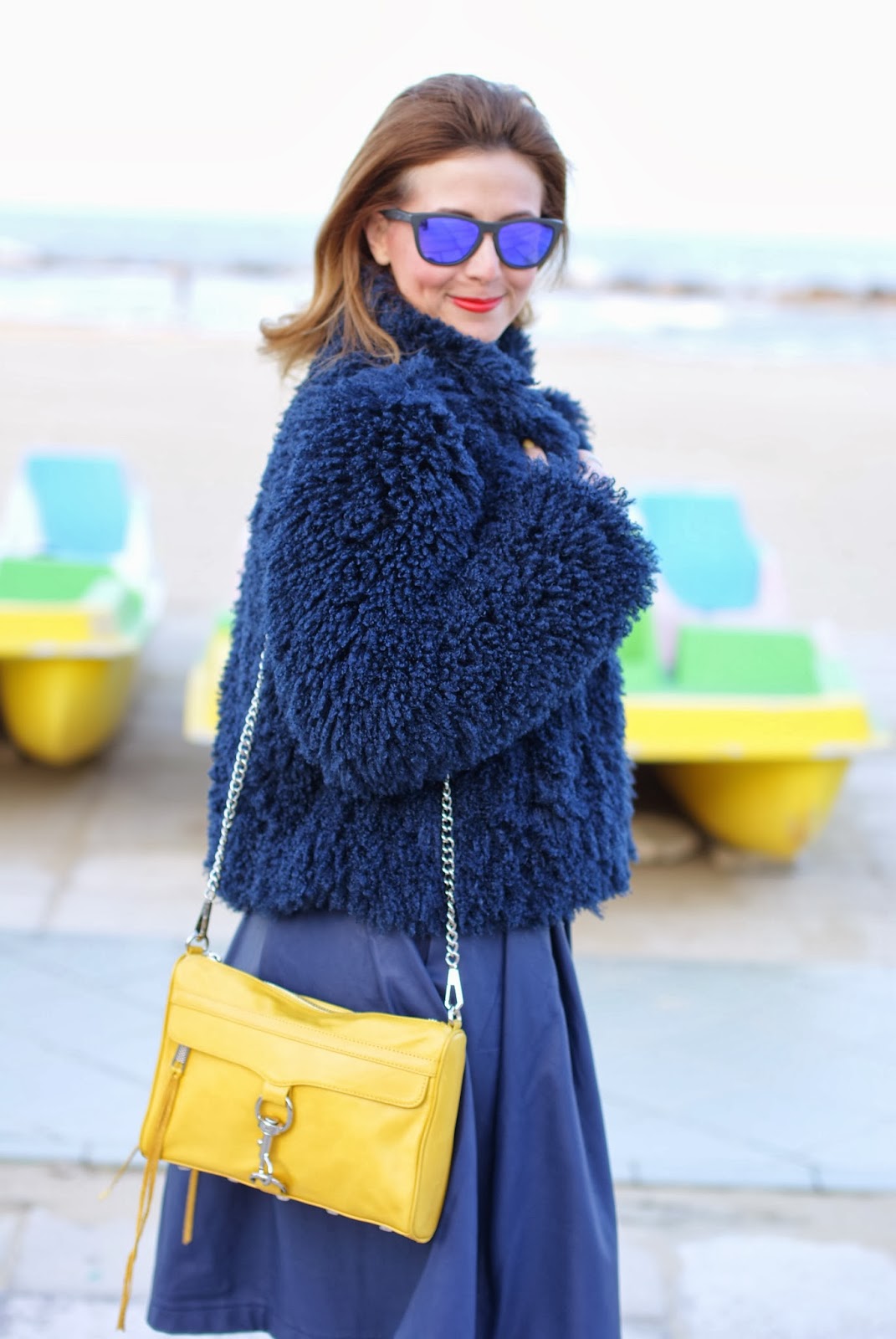 Faux leather and fur, True blue | Fashion and Cookies - fashion and ...