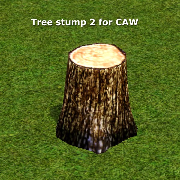 Simming in Magnificent Style: Wood cutter 4. tree stump 2 for CAW