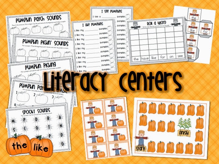 Mrs. Ricca's Kindergarten: Happy October! {Freebies & Centers}