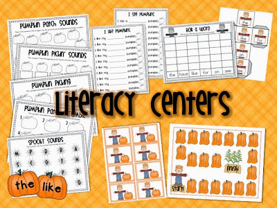 Mrs. Ricca's Kindergarten: Happy October! {Freebies & Centers}